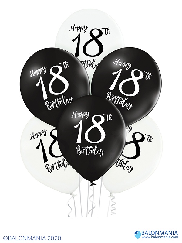 Baloni helij brojevi 30cm (6 kom) - Baloni za rođendan