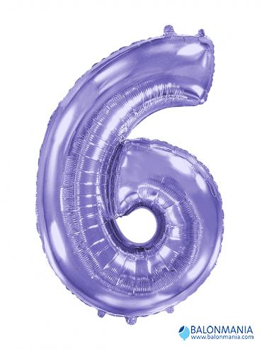 LILAC lila ljubičasti balon broj na helij - Baloni za rođendan